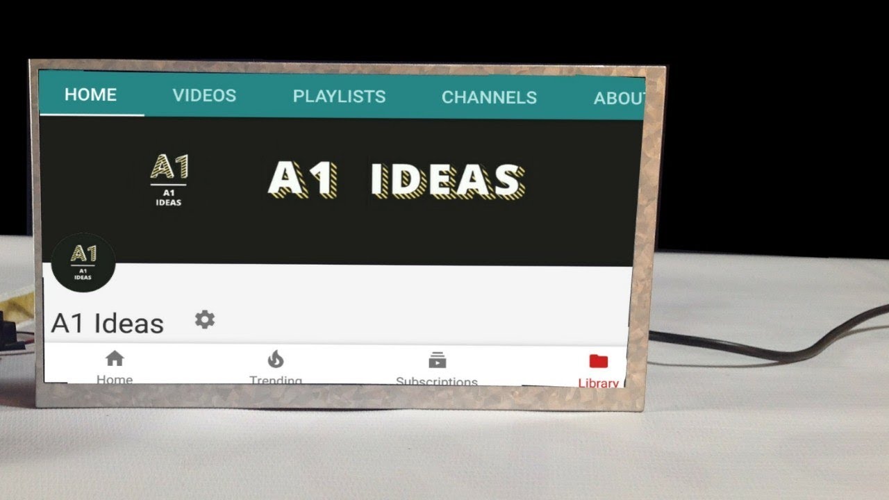 how to make homemade portable tv - YouTube