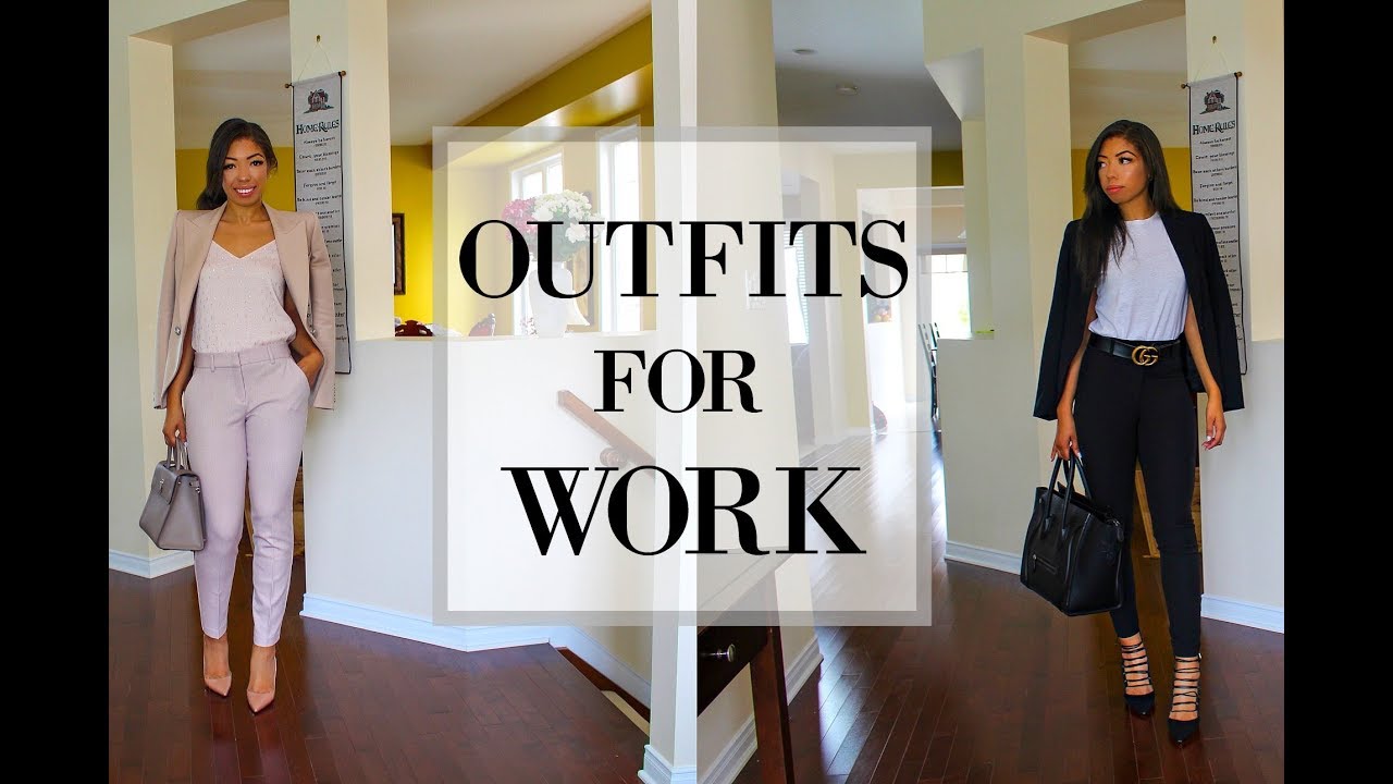 HOW TO LOOK STYLISH AT WORK - 4 EXPRESS OUTFIT IDEAS FOR WORK - OFFICE ...