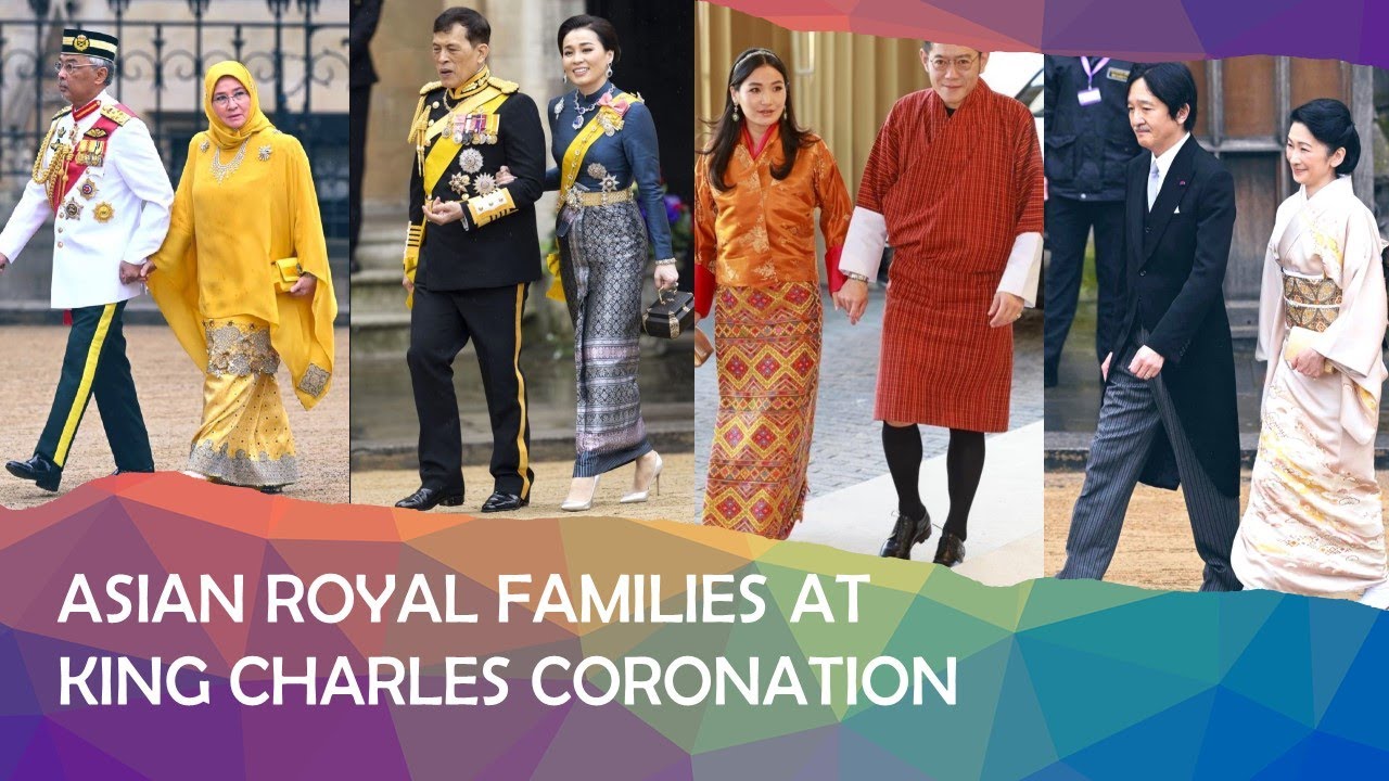 ASIAN ROYAL FAMILIES AT KING CHARLES CORONATION - YouTube