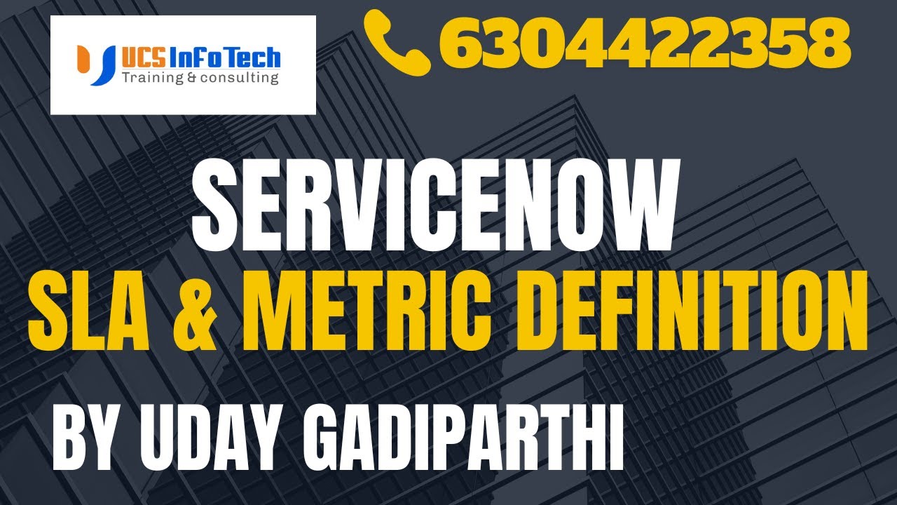 ServiceNow SLA & Metric Definition explained in detail by Uday ...