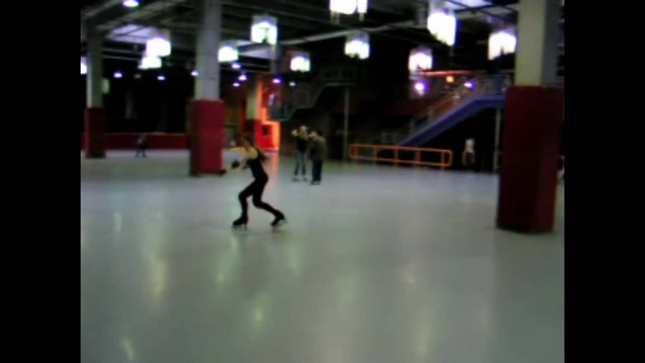 Artistic roller inline figure skating - my first training - YouTube