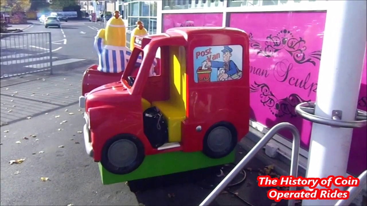 2000s Coin Operated Post Van Kiddie Ride - Post Truck - YouTube