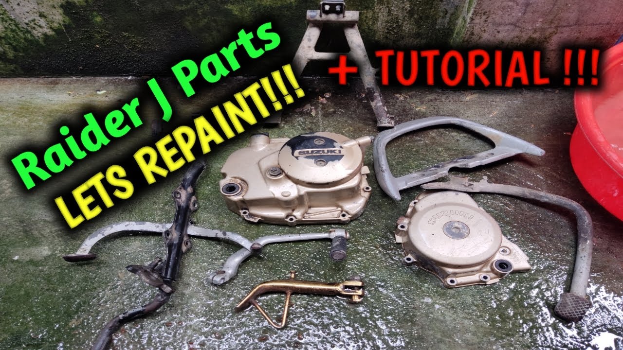 How to repaint Raider J Crank Case and Parts - YouTube