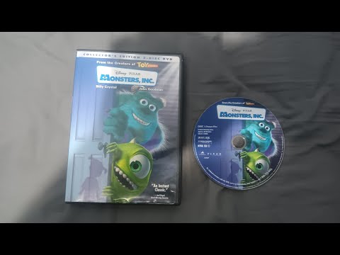 opening to monsters inc disney dvd 2002 disc 1
