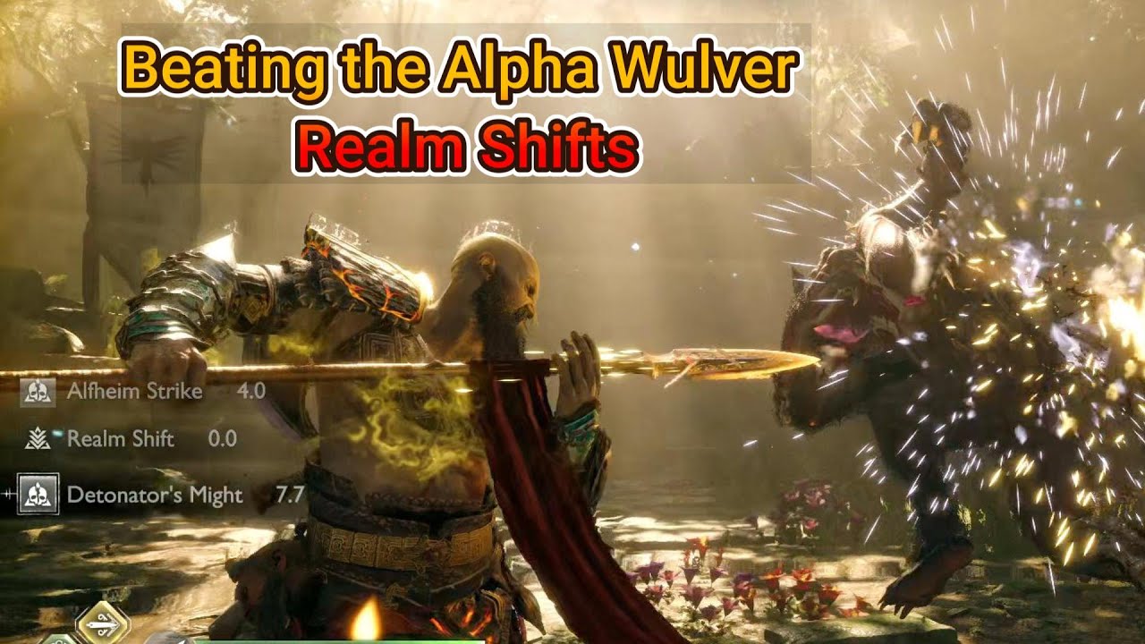 Beating the Alpha Wulver with Realm Shifts on Give Me GOW Difficulty ...