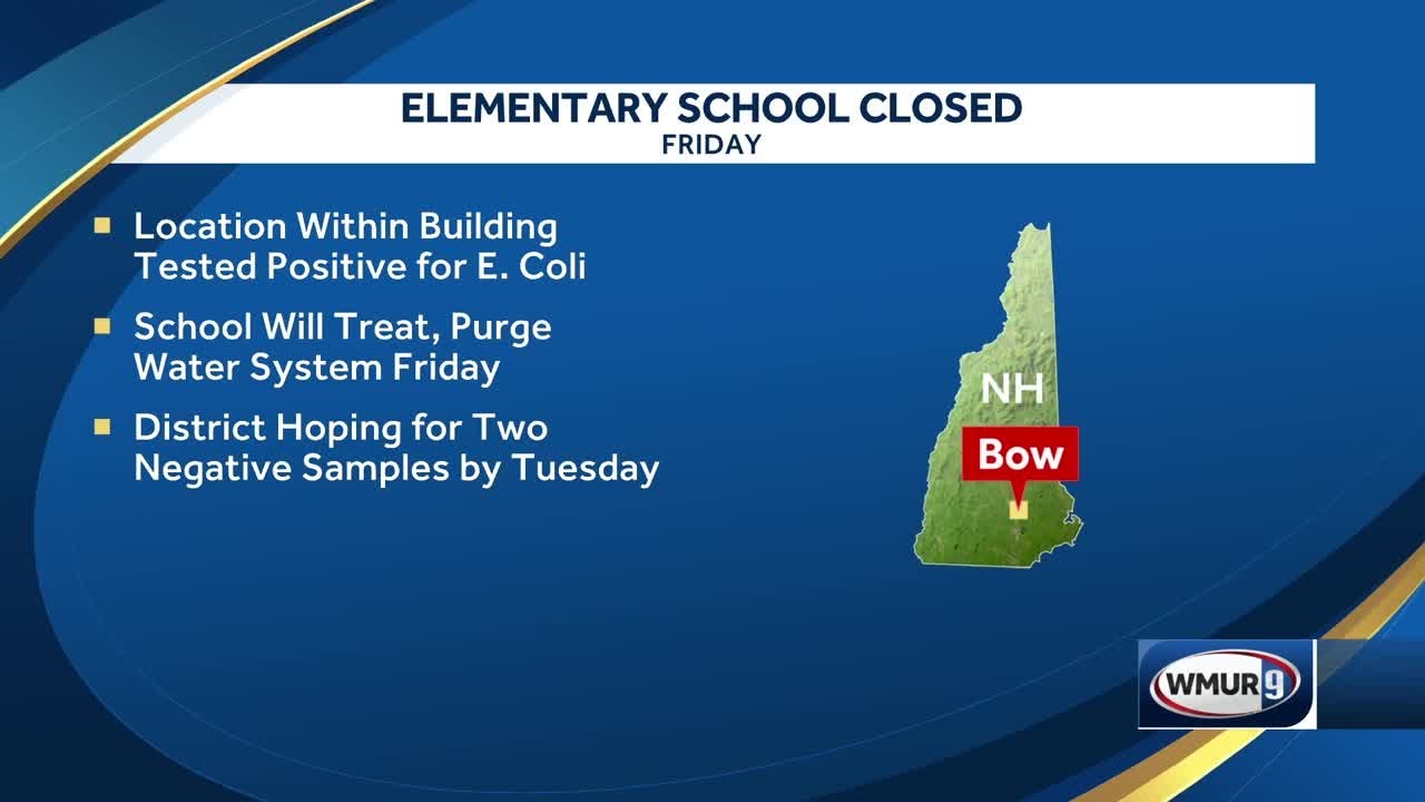 Bow Elementary School closed because of E. coli - YouTube