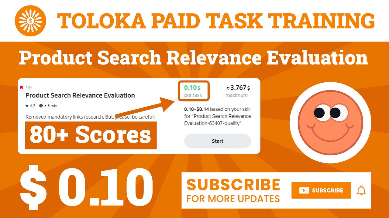 Product Search Relevance Evaluation Test Toloka. 0.10$ Per Task. 80 ...