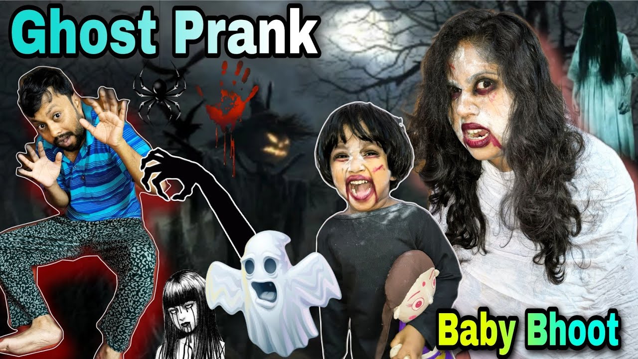 Ghost Prank On Dad👻||Baby Bhoot||Funny video #funnyvideo #comedy # ...
