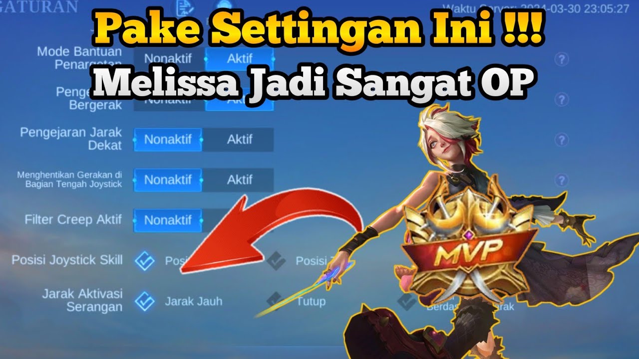 Settingan Ini Membuat Melissa Sangat OP !! Settingan Pengaturan Melissa ...