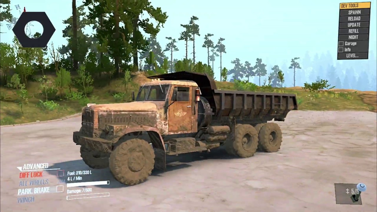 KrAZ-256 review & off-road by AndRonin - YouTube