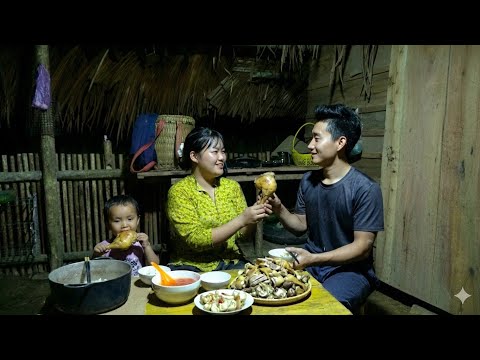 Ein Essen voller Freude – Tieu Dinh kochte, während er auf Cuong wartete, der gerade Feierabend hatt