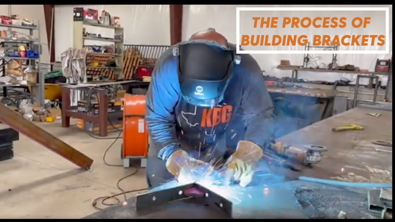Welding fabrication: mantle brackets - YouTube