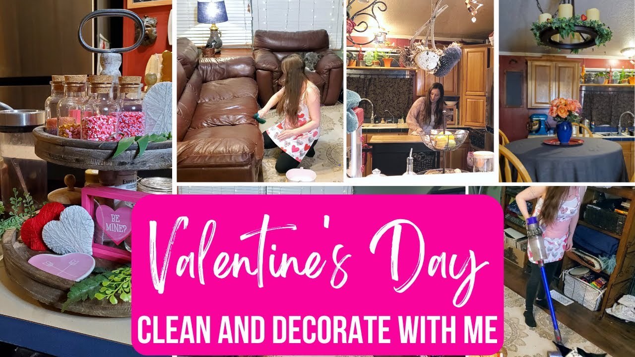 Valentine's Day Clean and Decorate with Me 2022 - YouTube
