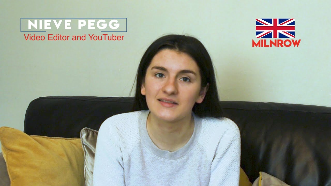 Nieve Pegg, Video Editor and You Tuber from Manchester, - YouTube
