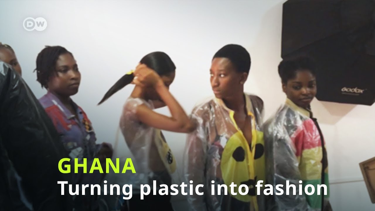 From Plastic waste to Fashion in Ghana - YouTube