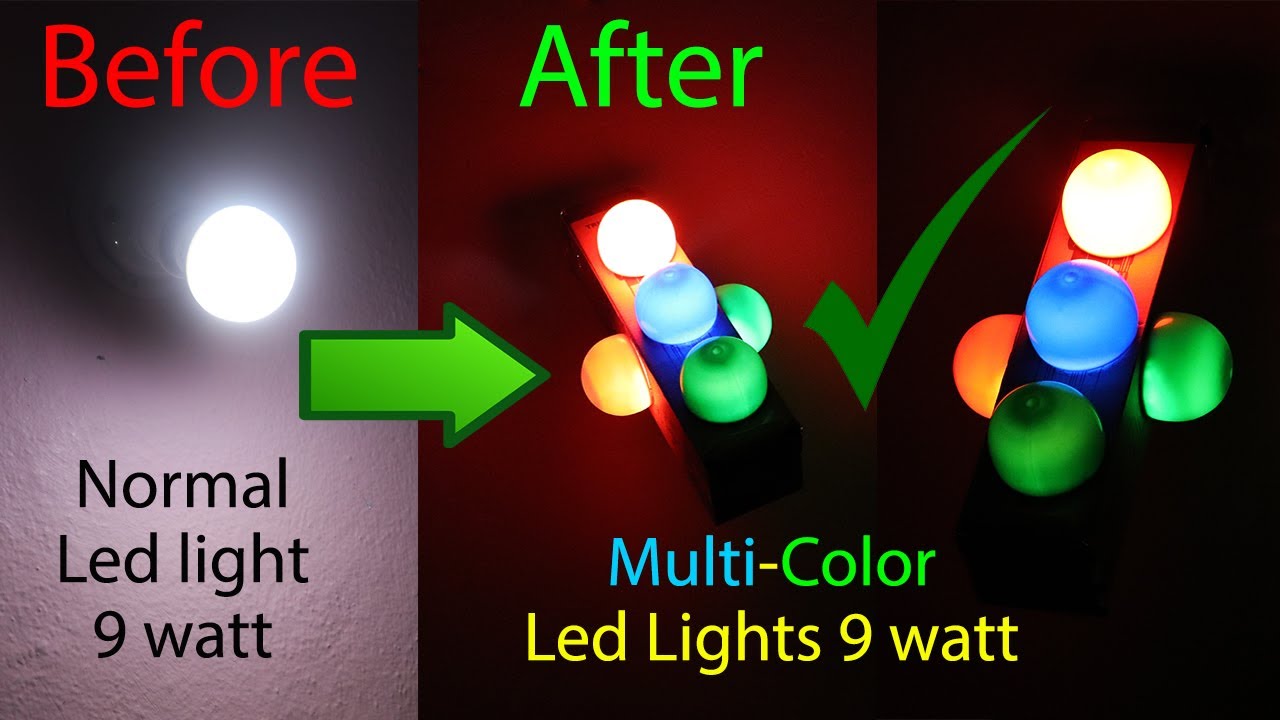 Making Multi-Color Led Light at Home - YouTube