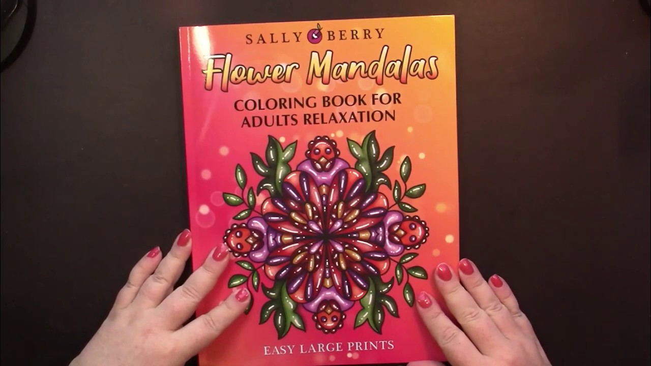 Flip & Review: Flower Mandalas by Sally Berry Large Print (Adult ...