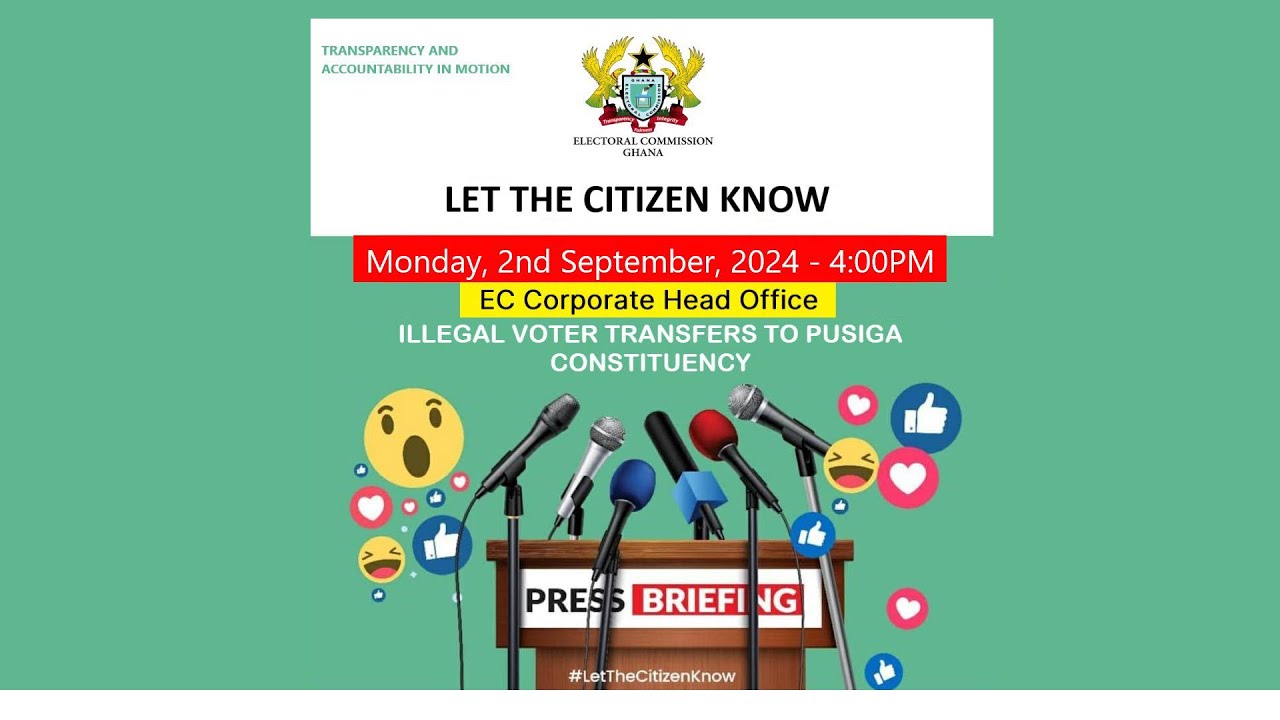Press briefing at EC Corporate Head Office : Illegal Voter Transfers to ...