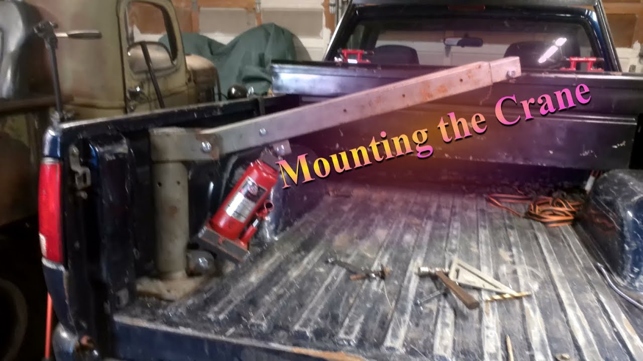 Installing a Crane in my Pickup - YouTube