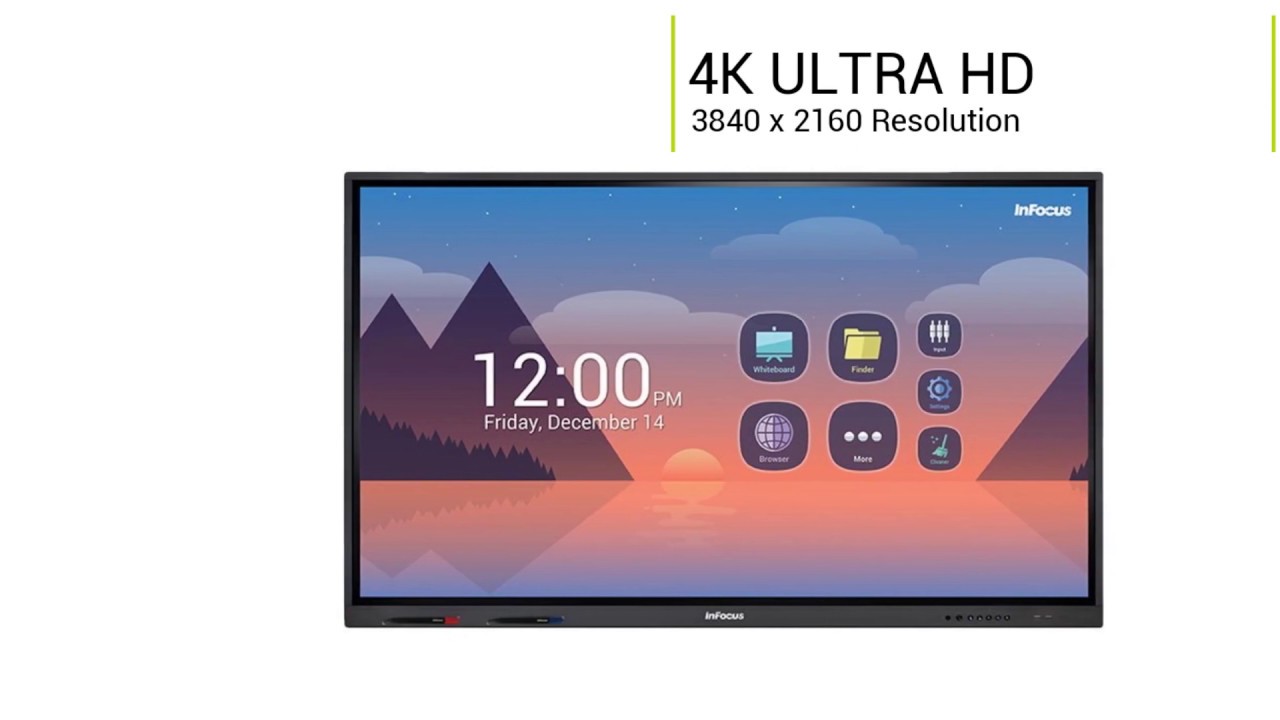 InFocus JTouch INF7540e 75" LED Interactive display at OfficeWonderland - YouTube