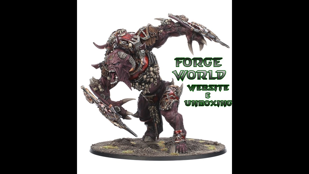 Forge World Website And Unboxing - YouTube