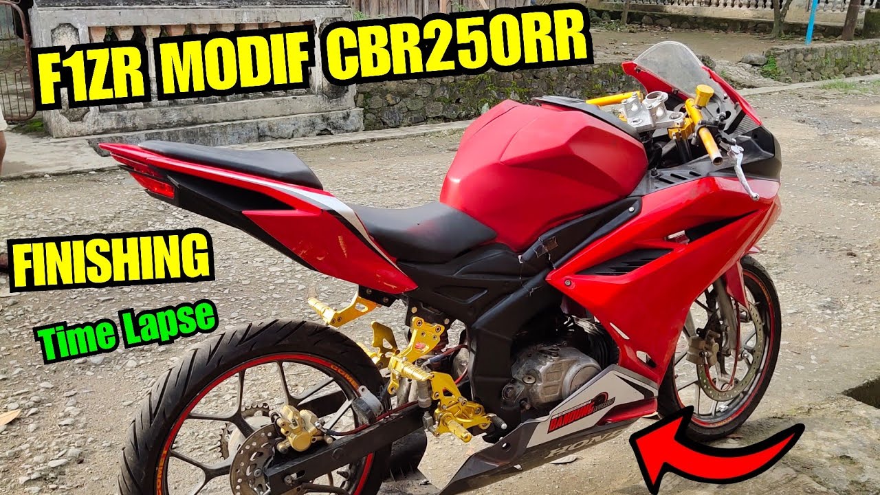 Time Lapse f1zr modif cbr250rr - finishing - YouTube