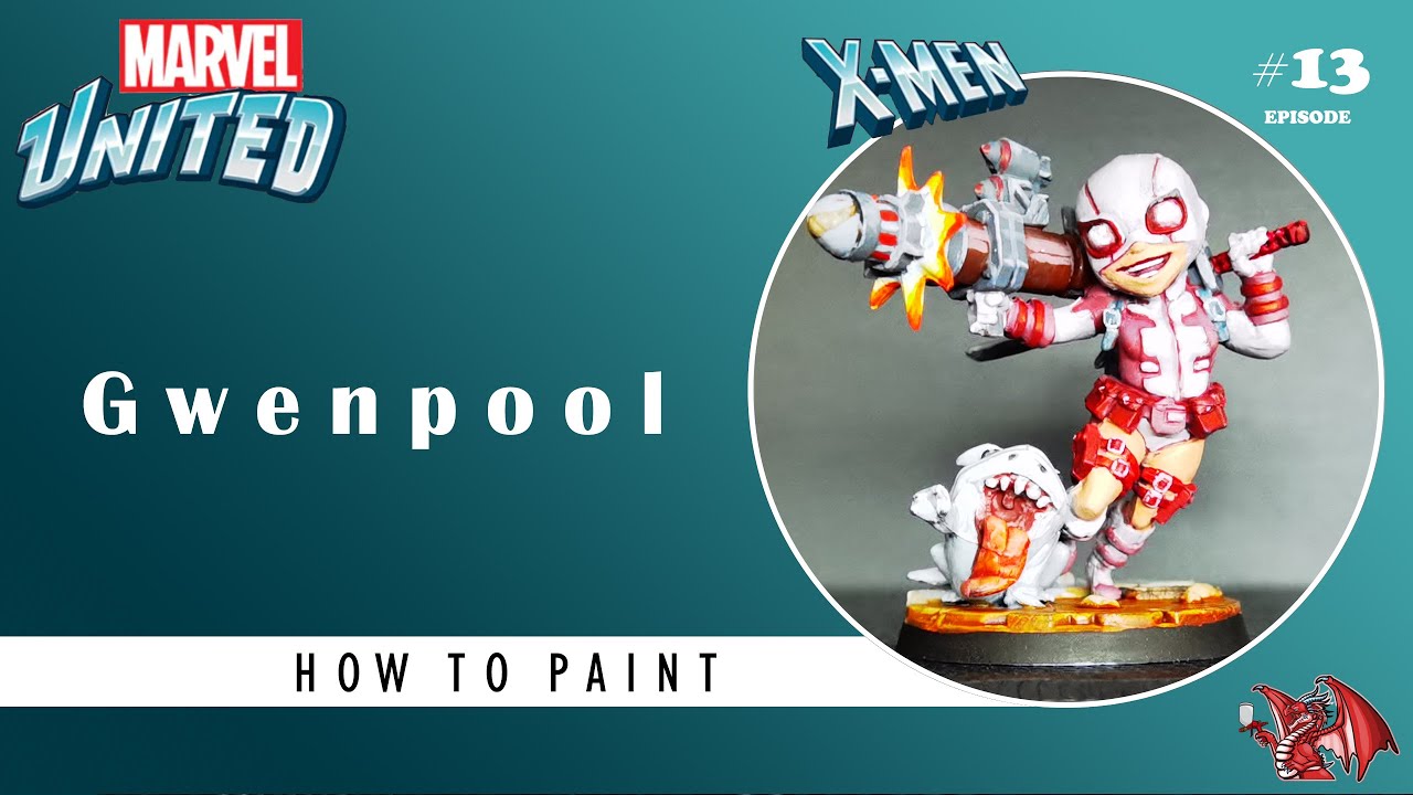 How to paint - Marvel United - X-MEN: Gwenpool (Episode 13) - YouTube