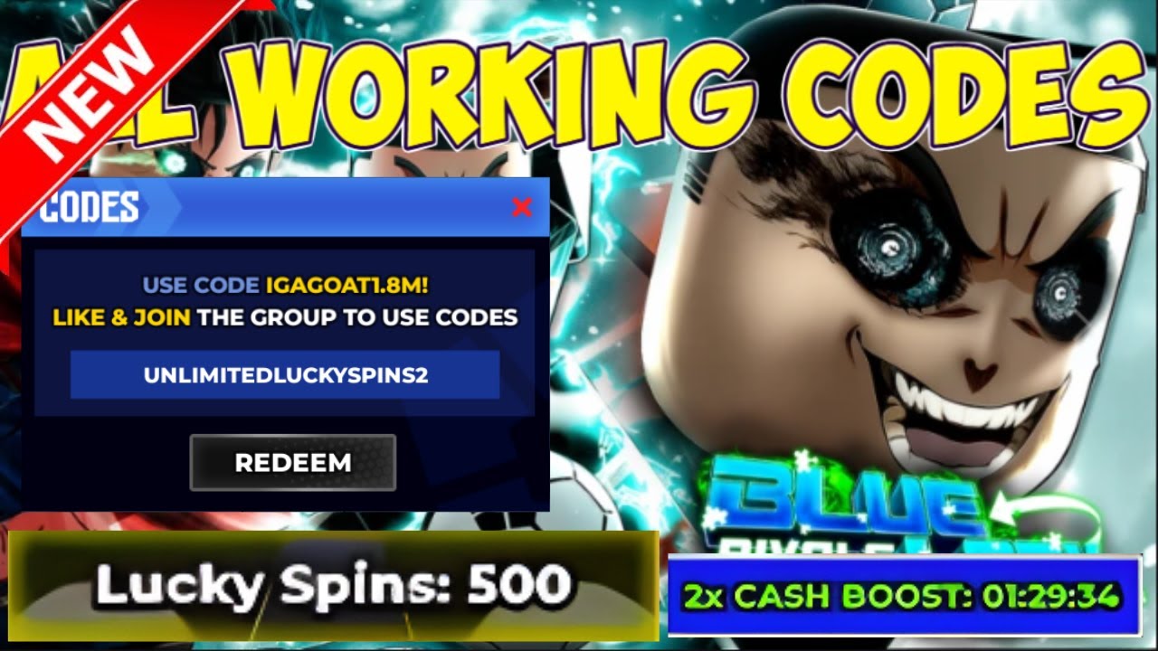 *NEW* ALL WORKING CODES BLUE LOCK RIVALS IGAGURI UPDATE - YouTube