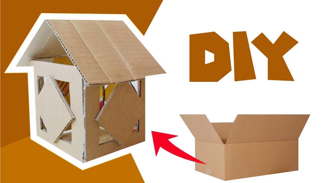 How to Make a Beautiful Cardboard House | DIY Cardboard House | No1 ...
