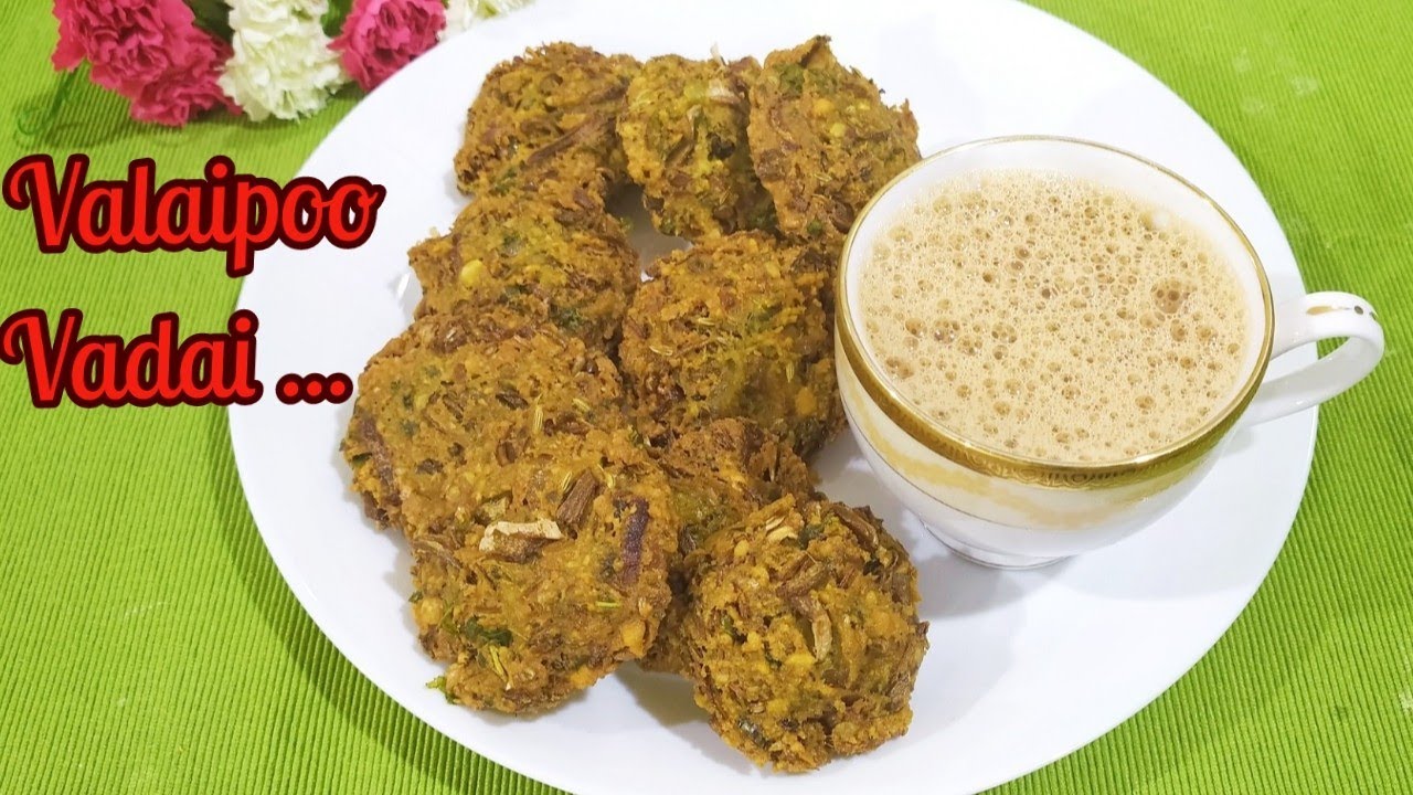 Valaipoo Vadai# How to Make Valaipoo Vadai Recipe#Banana Flower Vadai ...