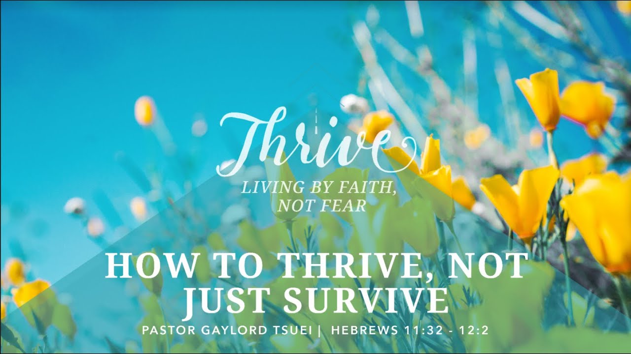 5-31-20 - "How To Thrive, Not Just Survive" - YouTube