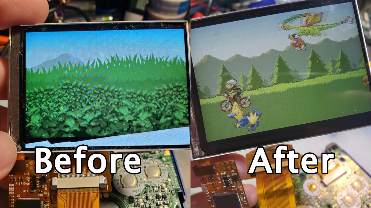 IPS LCD Polarizer Repair - YouTube