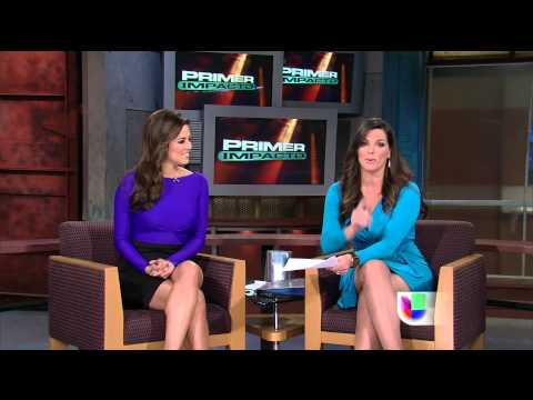 Pamela Silva Conde and Bárbara Bermudo 2013/01/14 Primer Impacto HD