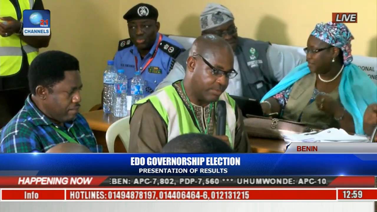 Presentation Of Edo Election Results: Estako West - YouTube