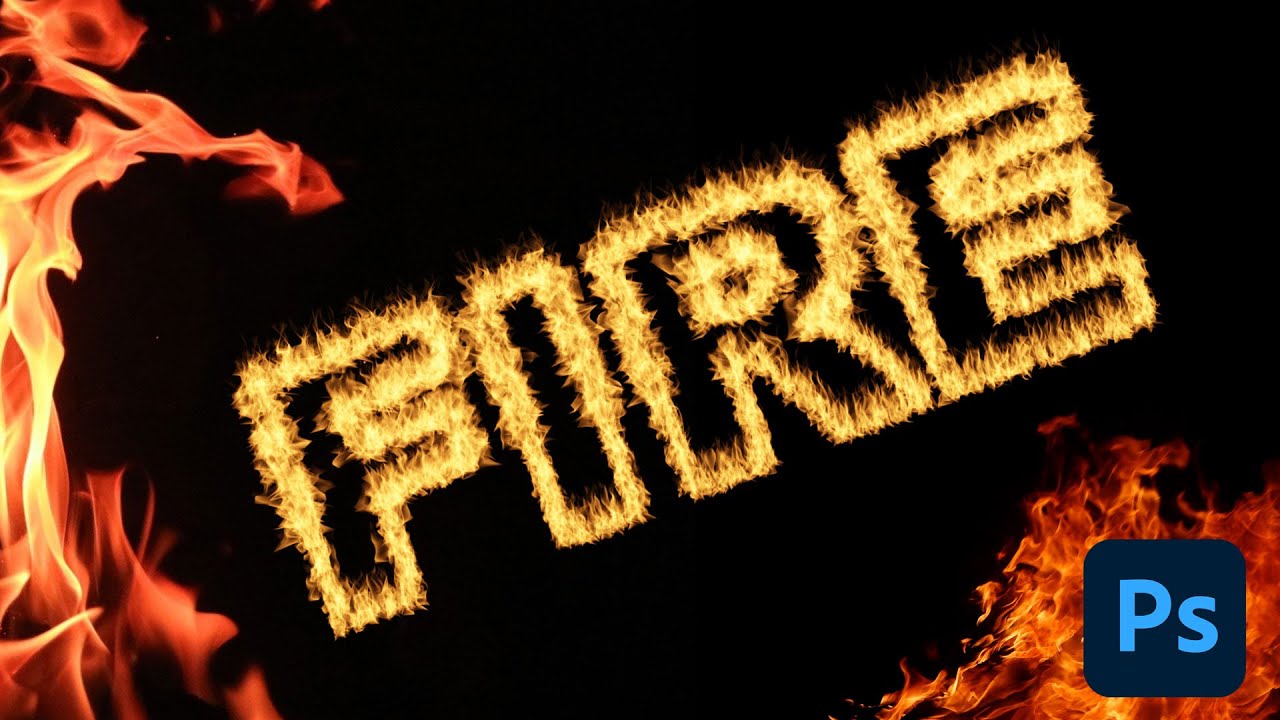 Fire Text effect | Photoshop Tutorial - YouTube
