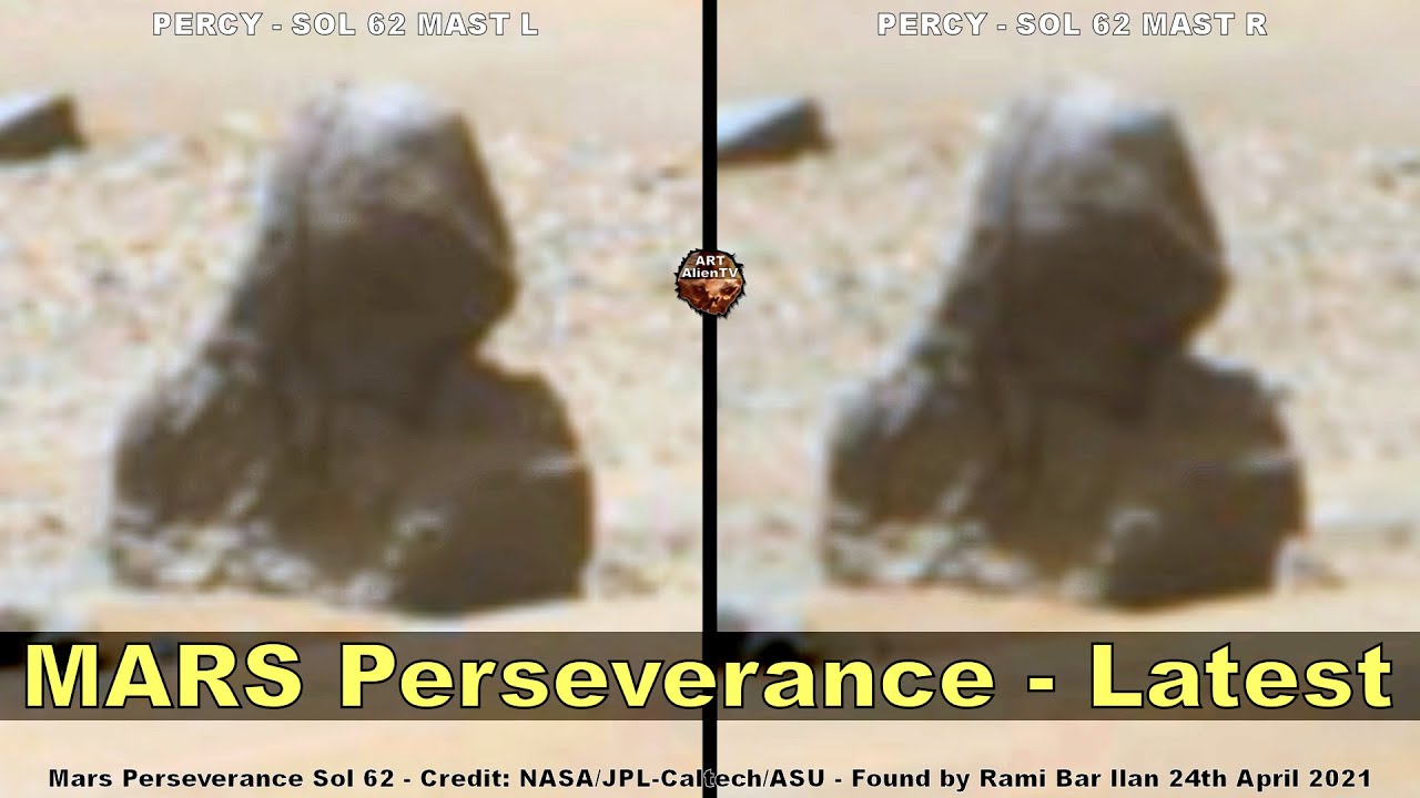 MARS Perseverance - Alien Knight Statue w Helmet - ArtAlienTV - YouTube