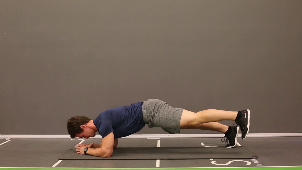 Plank leg rise - YouTube