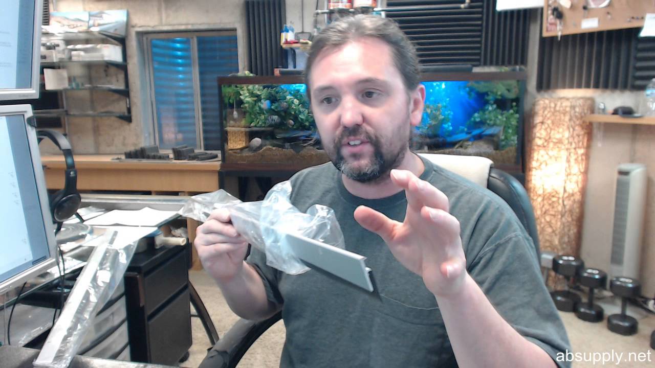 Zero 329AA Clear Anodized Door Sweep with Extruded Beveled Neoprene ...