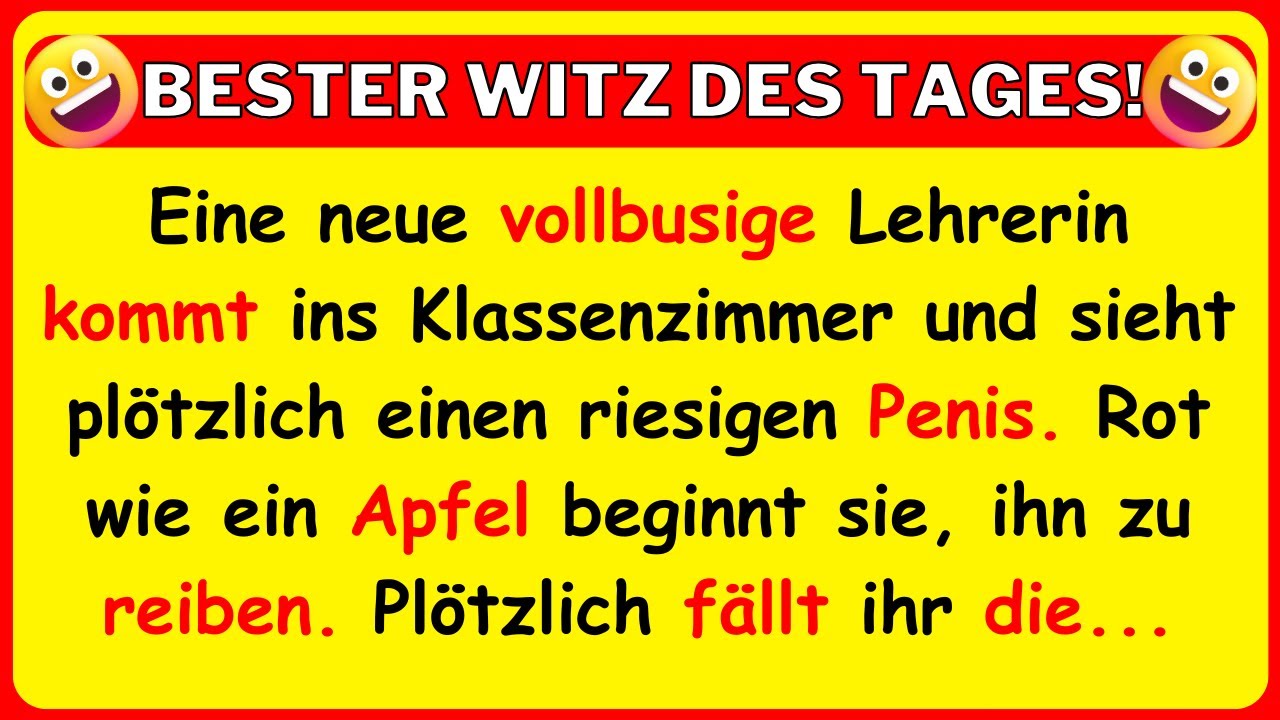 🤣 BESTER WITZ DES TAGES! Eine hübsche Lehrerin kommt ins Klassenzimmer ...