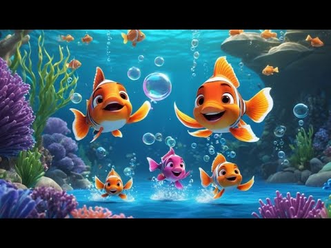 Shiny Fish Go Swish Swish Swish | Animal Nursery Rhyme for Kids | Baby ...