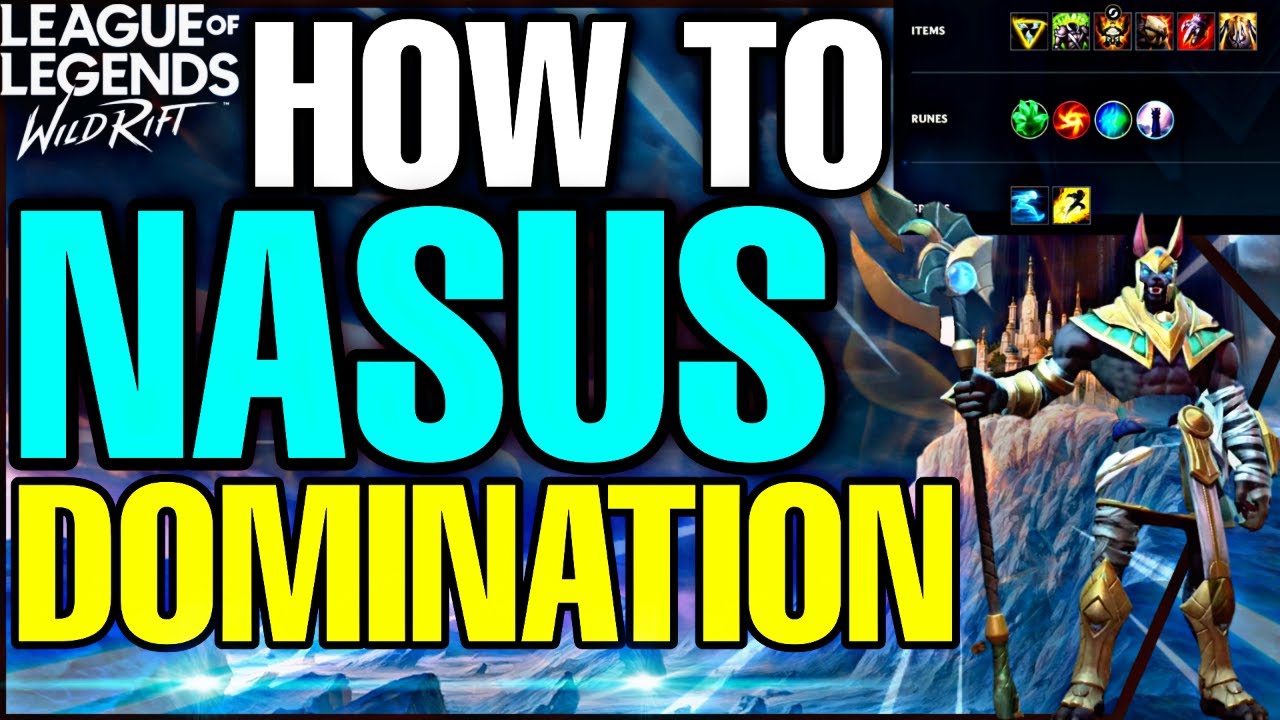 NASUS IS INSANE ON WILD RIFT | NASUS GUIDE | NASUS BUILD + RUNES ...