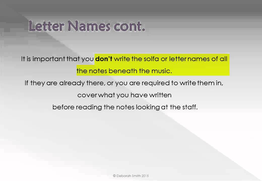 Level 1, Lesson 6 - Letter Names - YouTube