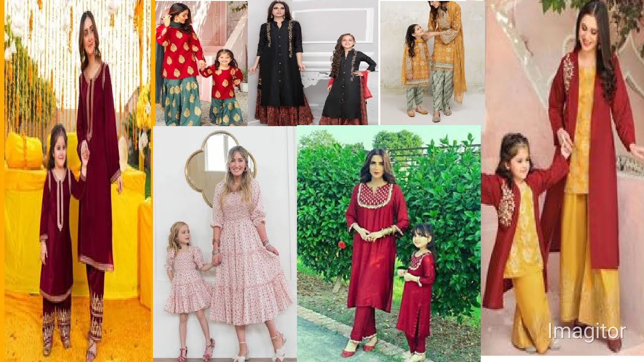 stylish mother daughter same dress|mom daughter matching dress ideas ...
