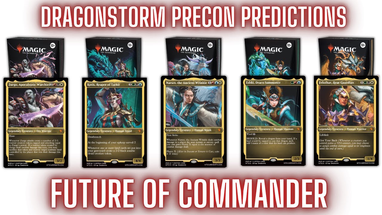 EVERY TARKIR DRAGONSTORM PRECON COMMANDER REVEAL PREDICTIONS! - YouTube