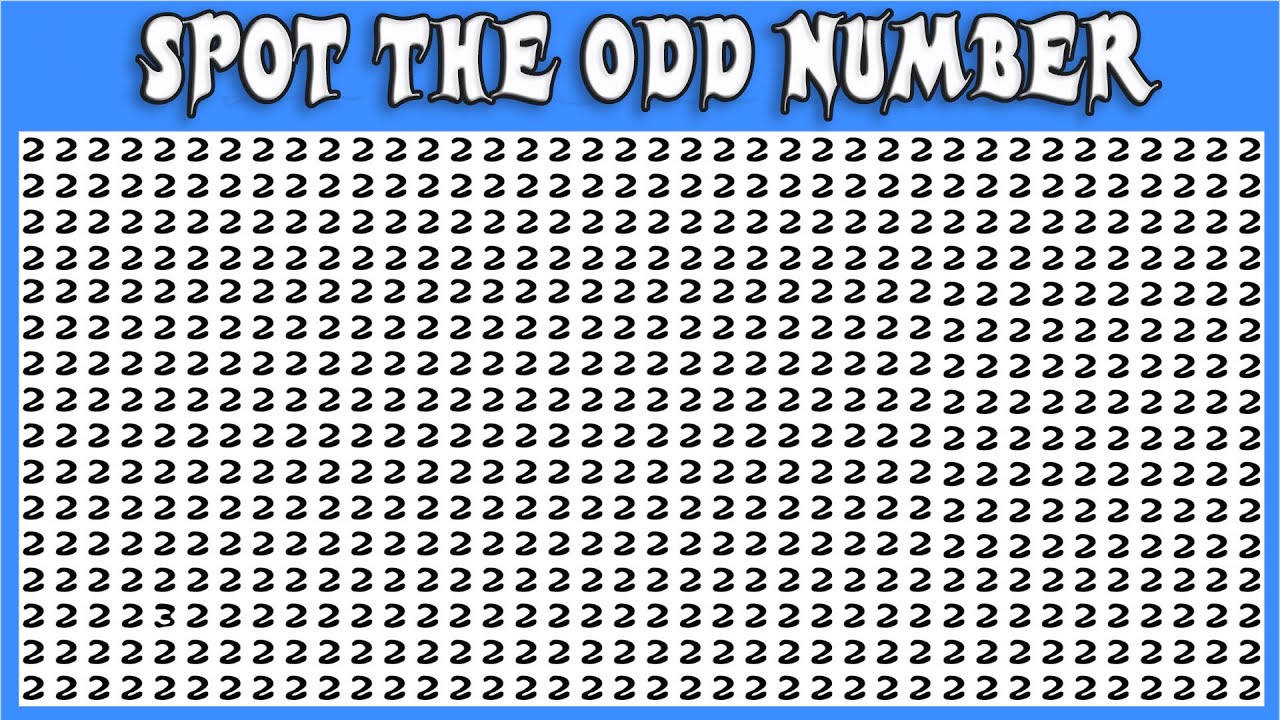 CAN YOU FIND THE ODD NUMBERS AND LETTER? #39 | HOW GOOD ARE YOUR EYES ...
