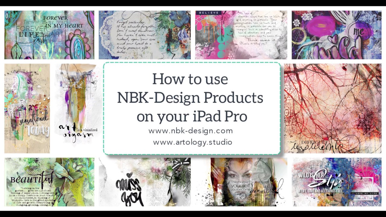 How to use NBK-Design products on your Ipad pro - YouTube