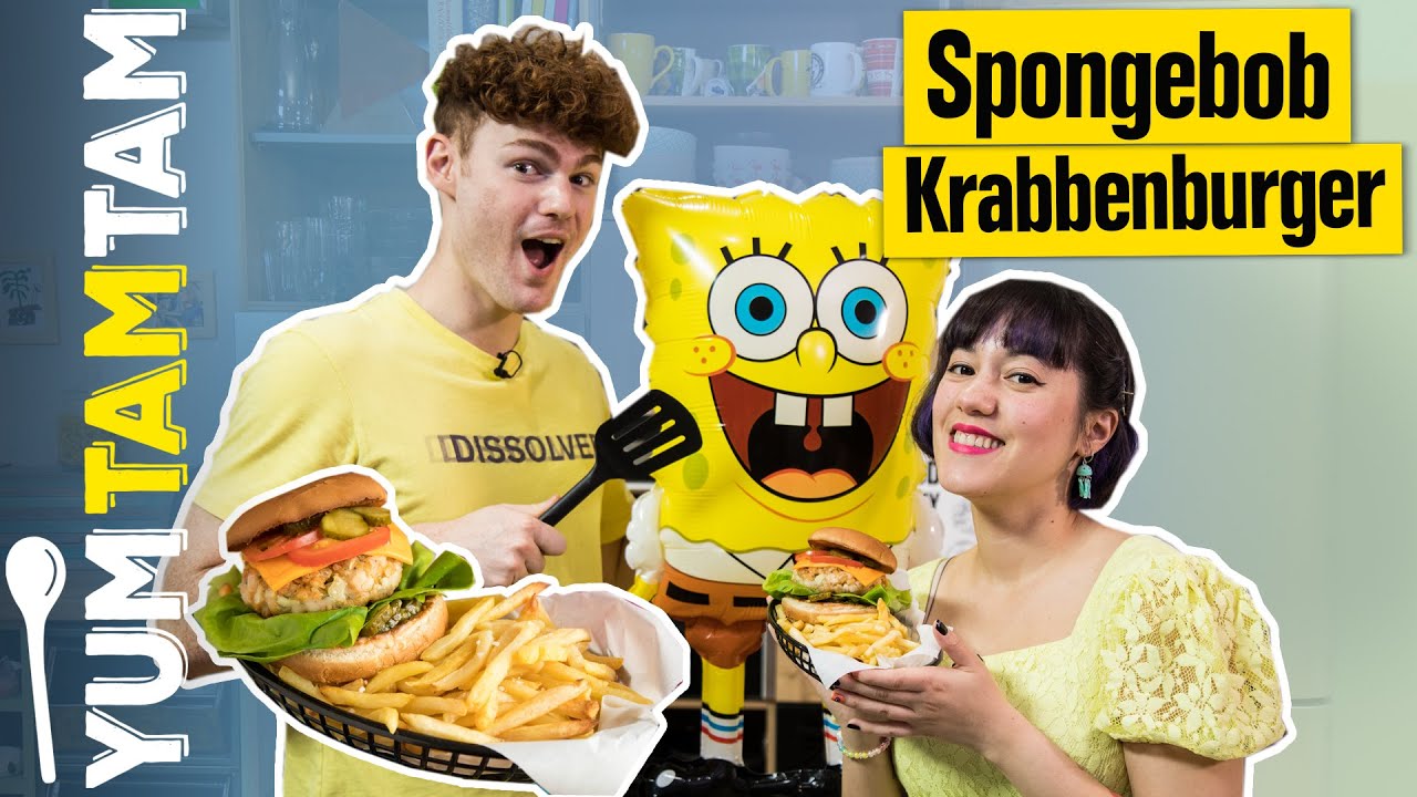 Krabbenburger selber machen | Das Spongebob Krabbenburger Rezept - YouTube