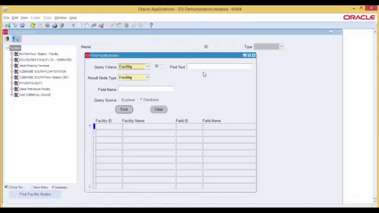 Find Facility Node in Enterprise Upstream - YouTube