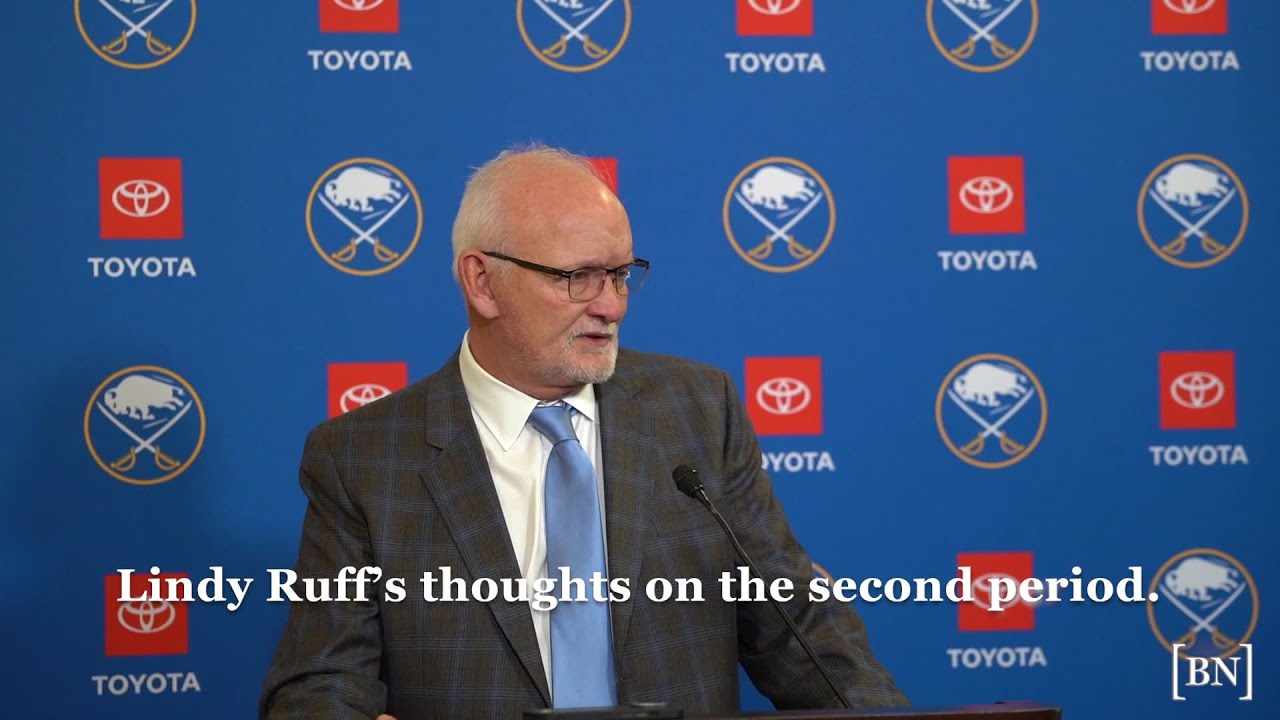 Lindy Ruff on Sabres vs Blues - YouTube
