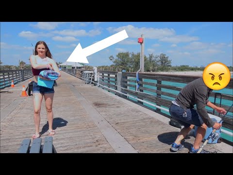 Girl Flashing The Camera At The Beach !